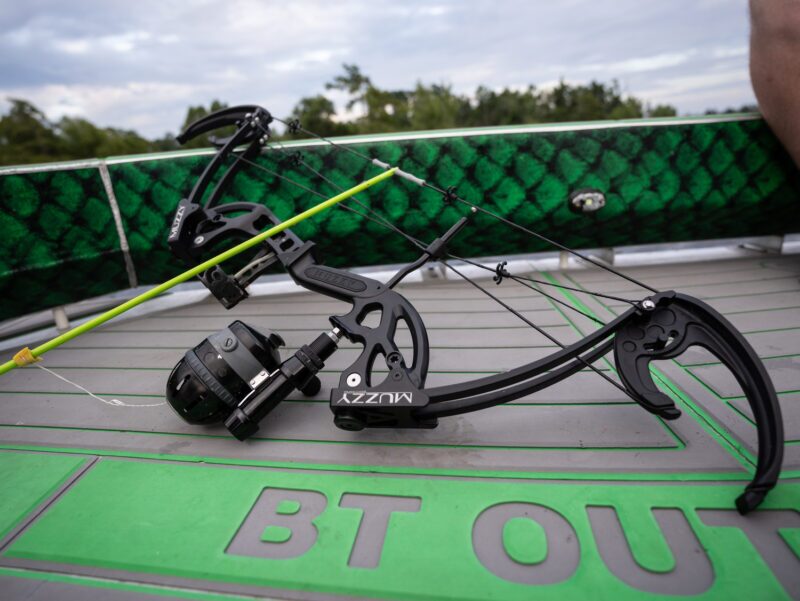 Bowfishing Arrow Rest Muzzy Tac Rail Bowfishing Reel Seat | Creed ...